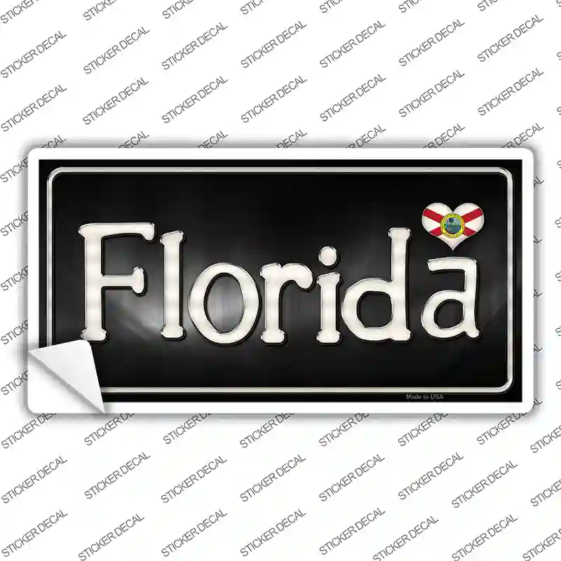 Florida Flag Script Novelty Sticker Decal | Smart Blonde