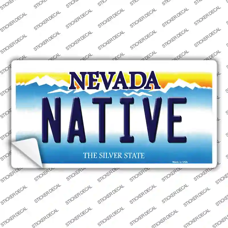 Native Nevada Novelty Sticker Decal | Smart Blonde