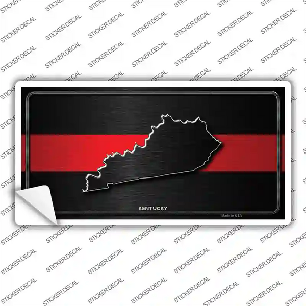 Kentucky Thin Red Line Novelty Sticker Decal | Smart Blonde