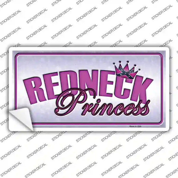 Princess Redneck Novelty Sticker Decal | Smart Blonde