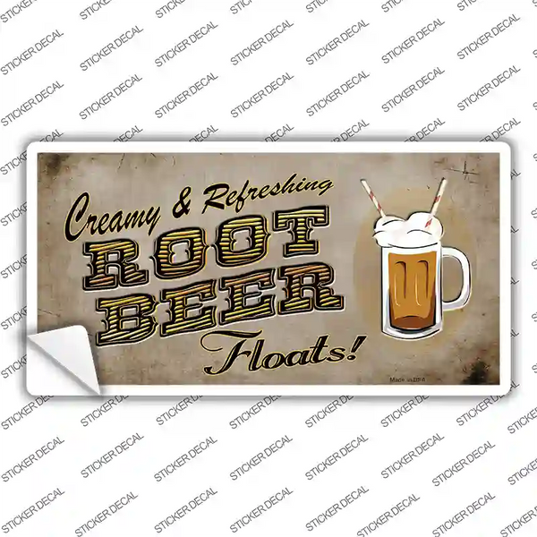 Root Beer Floats Novelty Sticker Decal | Smart Blonde