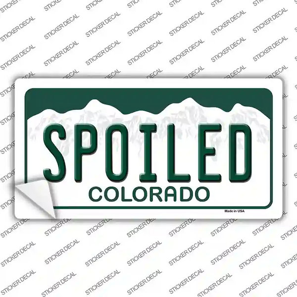 Spoiled Colorado Novelty Sticker Decal | Smart Blonde