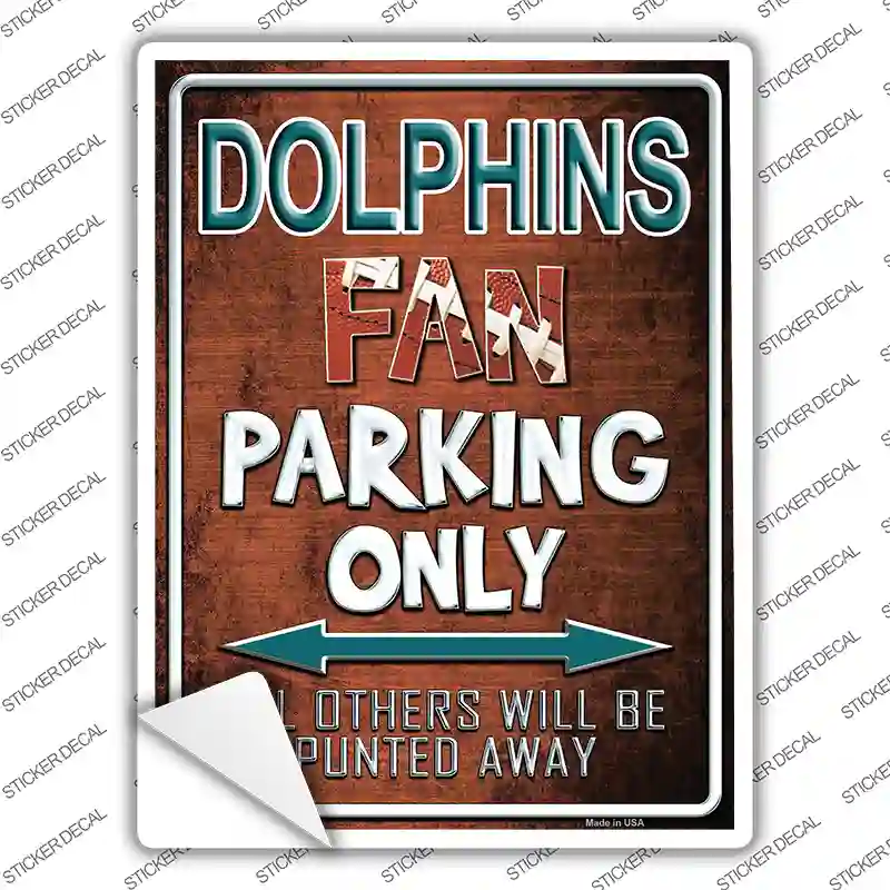 Dolphins Novelty Rectangle Sticker Decal | Smart Blonde