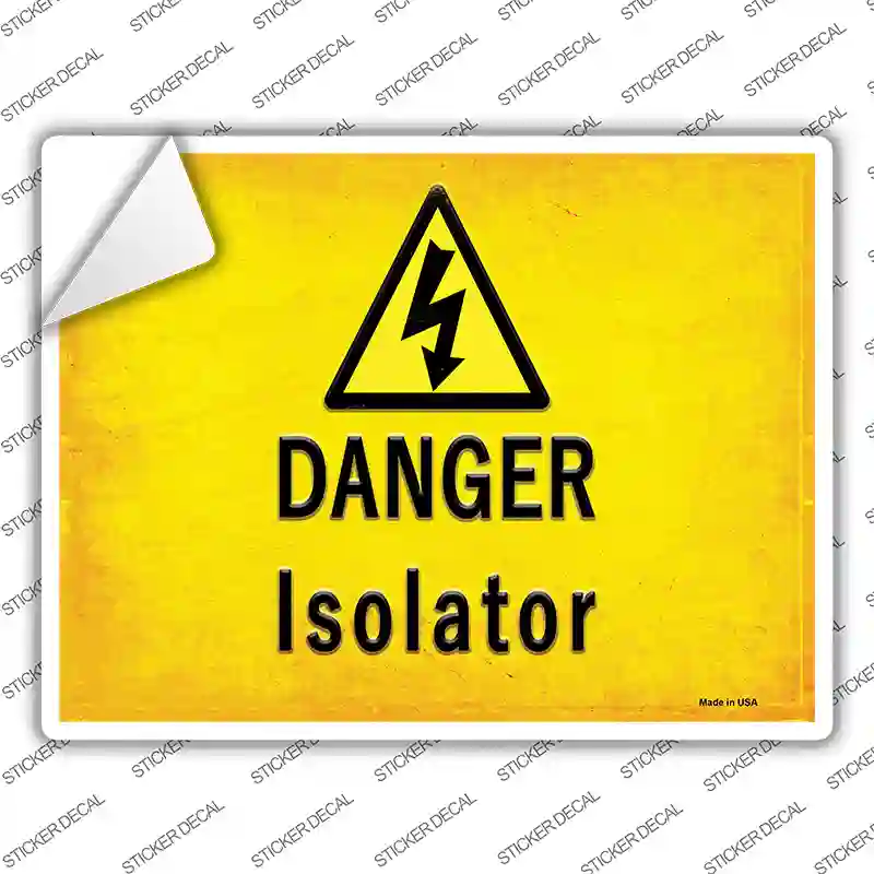 Danger Isolator Novelty Rectangle Sticker Decal – A Smart Blonde