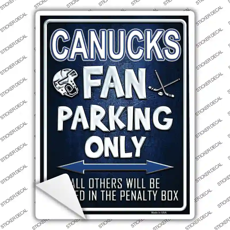 Canucks Novelty Rectangle Sticker Decal | Smart Blonde
