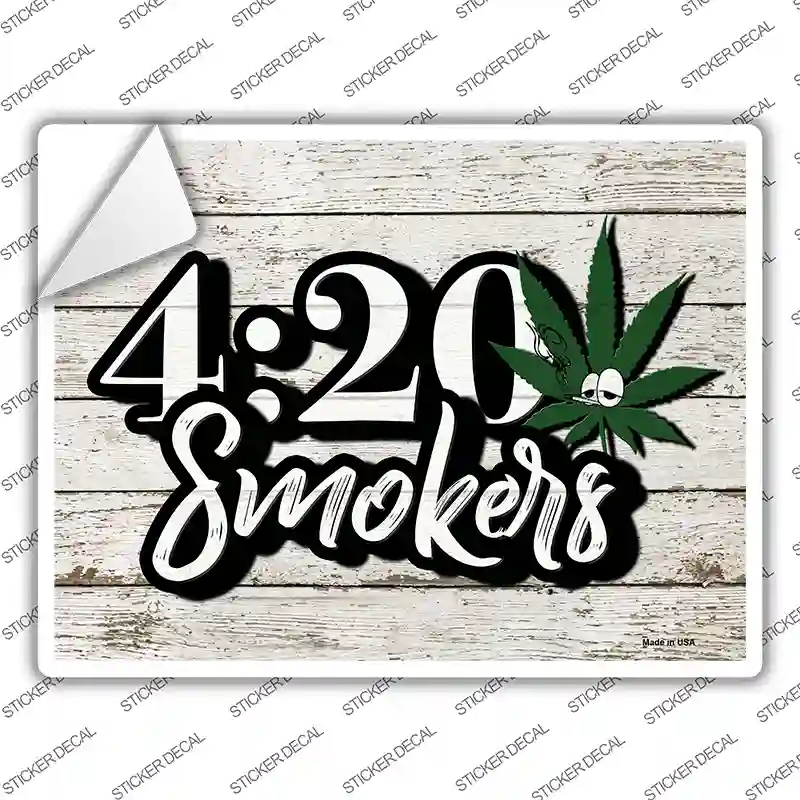 420 Smokers Novelty Rectangle Sticker Decal | Smart Blonde