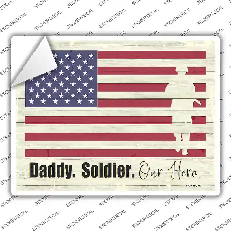 Soldier Our Hero Novelty Rectangular Sticker Decal | Smart Blonde