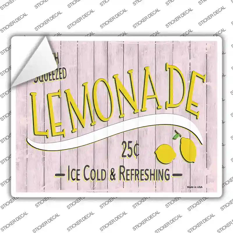 Fresh Squeezed Lemonade Novelty Rectangular Sticker Decal | Smart Blonde