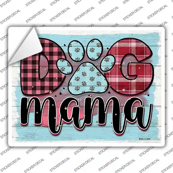 Dog Mama Novelty Rectangle Sticker Decal | Smart Blonde