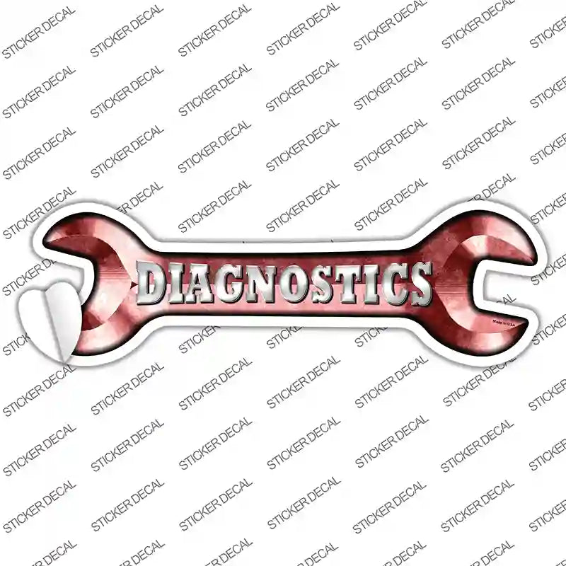 Diagnostics Novelty Wrench Sticker Decal | Smart Blonde