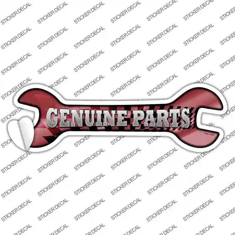Genuine Parts Novelty Wrench Sticker Decal | Smart Blonde