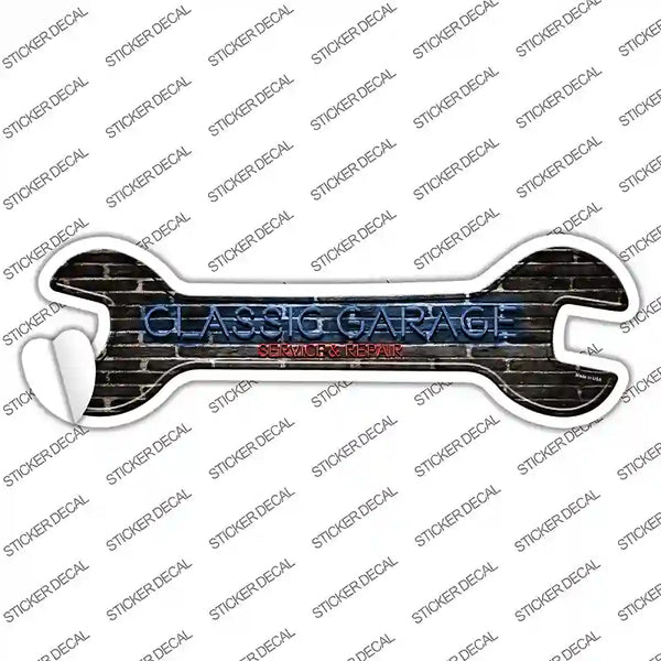 Classic Garage Novelty Wrench Sticker Decal | Smart Blonde