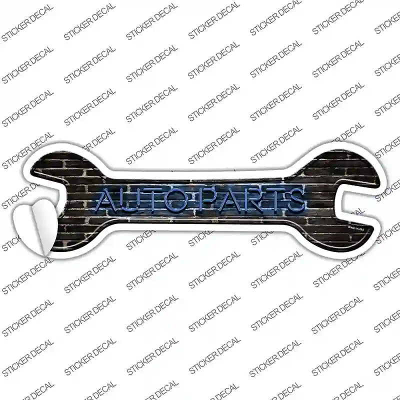 Auto Parts Novelty Wrench Sticker Decal | Smart Blonde