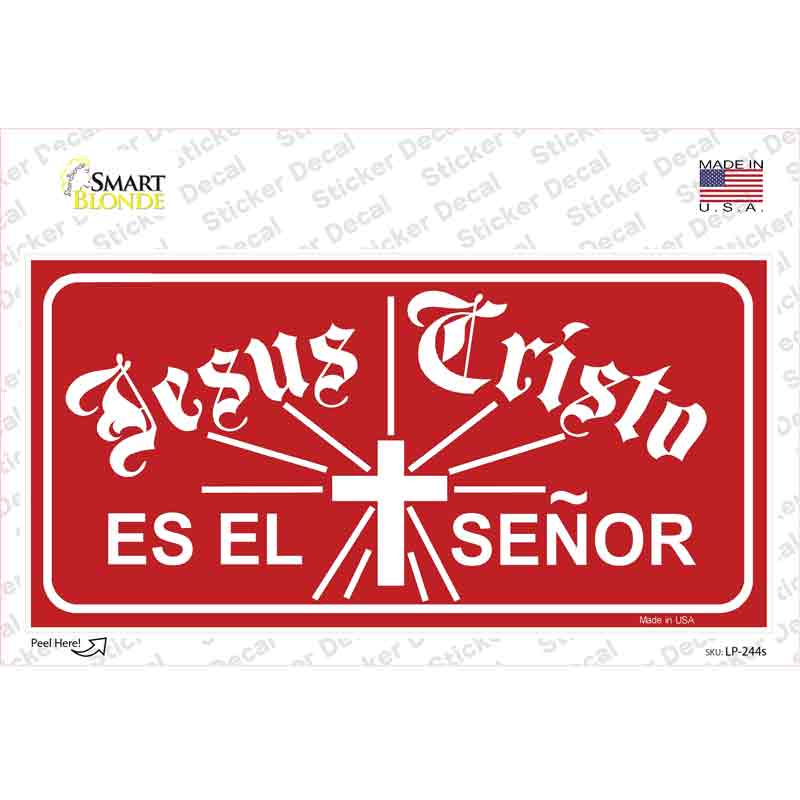 Jesus Cristo Vanity Novelty Sticker Decal | Smart Blonde