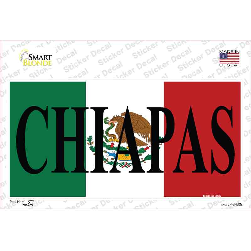 Chiapas Novelty Sticker Decal – A Smart Blonde